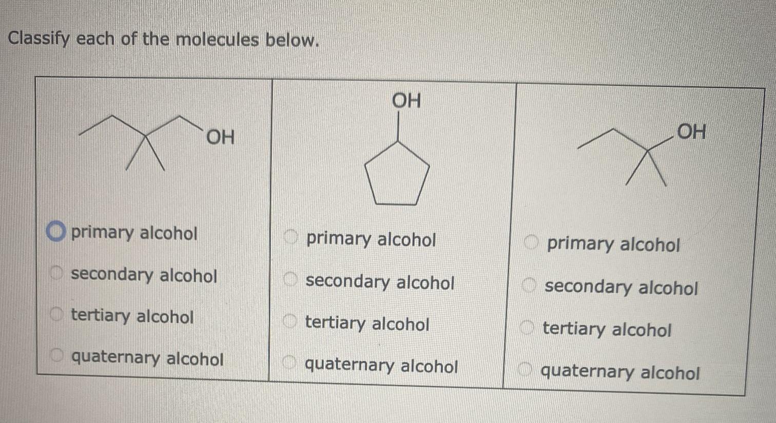 Solved Classify each of the molecules below. | Chegg.com