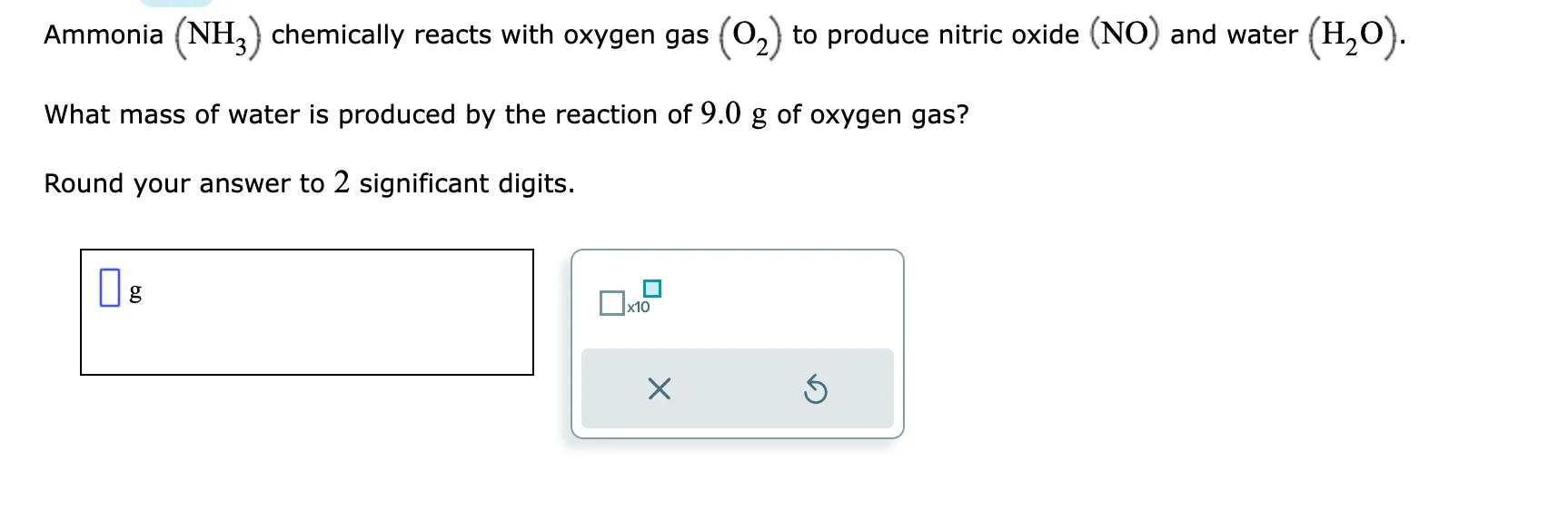 Solved Nitrogen dioxide (NO2) gas and liquid water (H2O) | Chegg.com