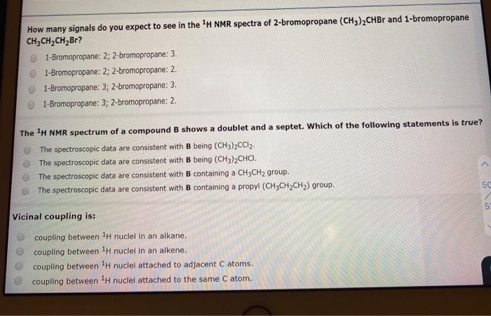 Solved How many signals do you expect to see in the 'H NMR | Chegg.com