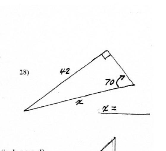 Solved Determine the missing side | Chegg.com