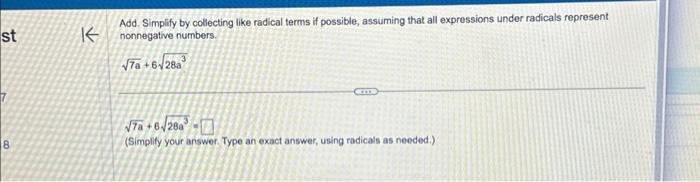 Solved Find the following root. Assume that letters can | Chegg.com