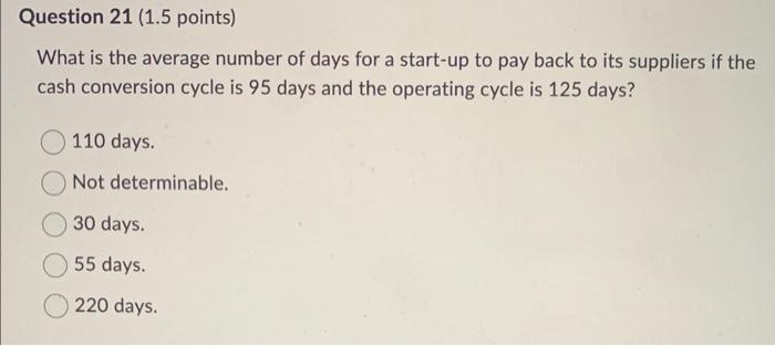 Solved What is the average number of days for a start-up to | Chegg.com