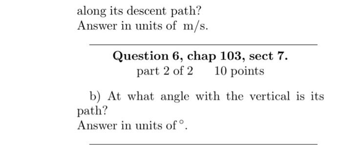 Solved Question 5, chap 103, sect 7 . part 1 of 210 points A | Chegg.com