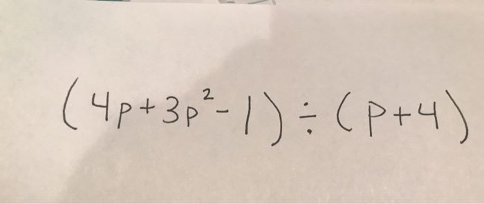 Solved (4p+3p-1P+4) | Chegg.com