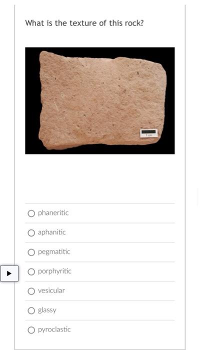 Solved What is the texture of this rock? phaneritic | Chegg.com