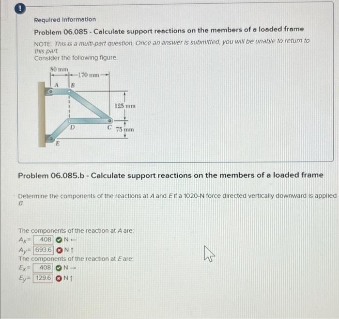 Solved Required Information Problem 06.085 - Calculate | Chegg.com