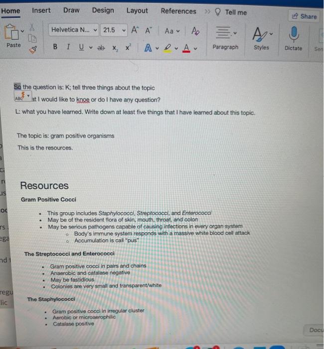 Solved Home Insert Draw Design Layout References >> Tell me | Chegg.com