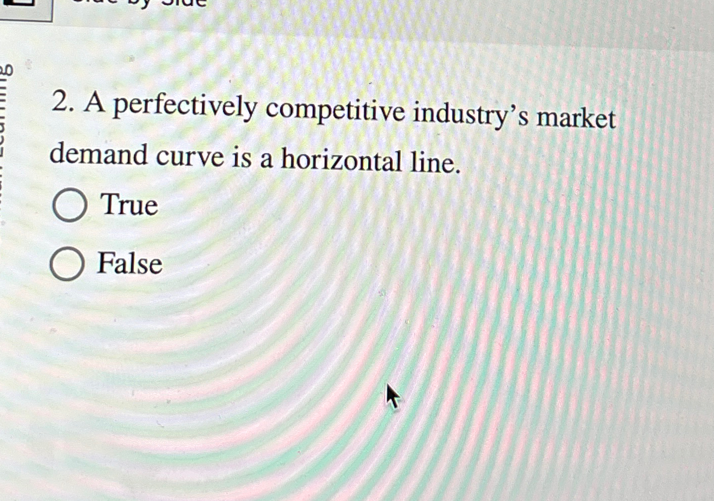 Solved A perfectively competitive industry's market demand | Chegg.com