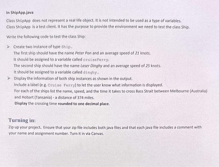 Solved Learning Objectives: - Create a class that represents | Chegg.com