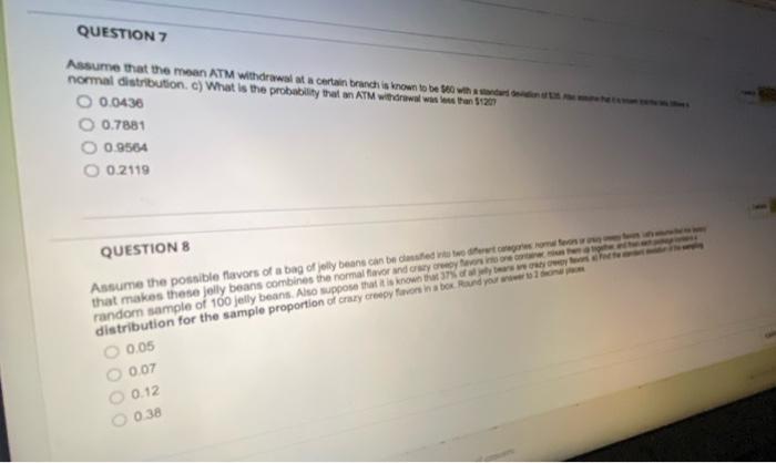 Solved QUESTION 7 Assume that the moon ATM withdrawal at a | Chegg.com