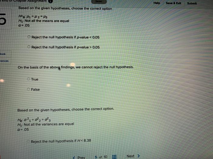 Solved Chapter Assignment Saved Help Save & Exit Submit The | Chegg.com