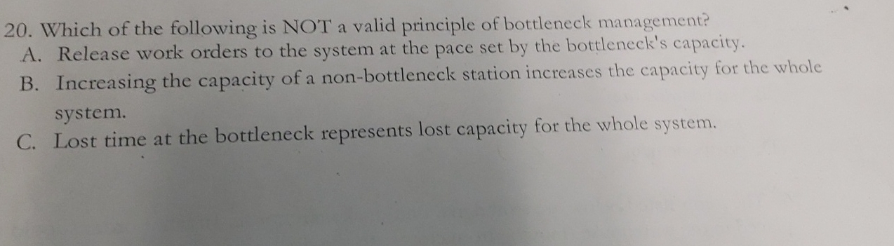 Solved Which of the following is NOT a valid principle of | Chegg.com