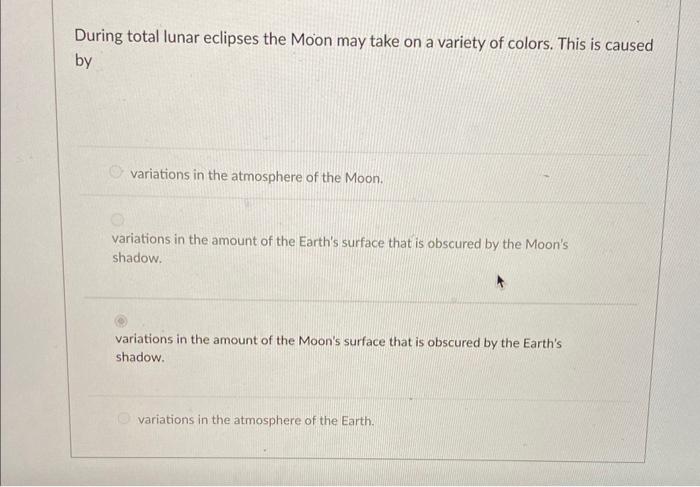 Solved Lunar eclipses occur when the Sun passes between the | Chegg.com