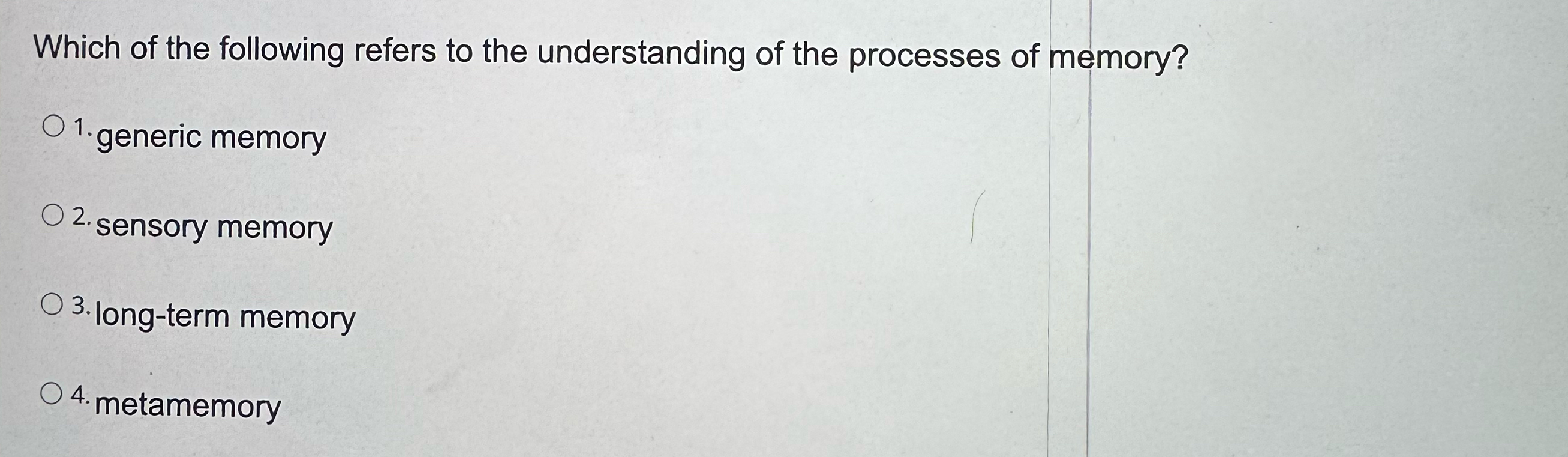 Solved Which of the following refers to the understanding of | Chegg.com