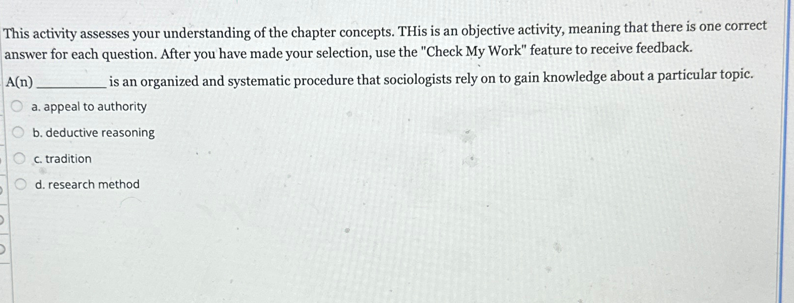 Solved This activity assesses your understanding of the | Chegg.com