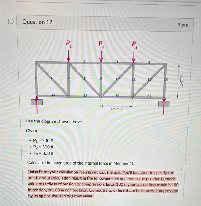 Solved Use the diagram shown above. Given - P1=200# - | Chegg.com
