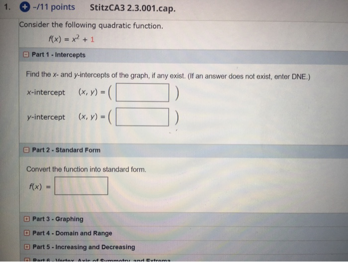 Solved 1. + -/11 points StitzCA3 2.3.001.cap. Consider the | Chegg.com