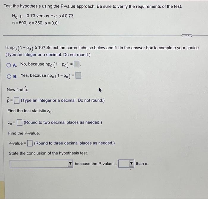 Solved Test the hypothesis using the P-value approach. Be | Chegg.com