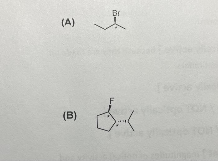 Solved For each of the following molecules, assign R or S | Chegg.com