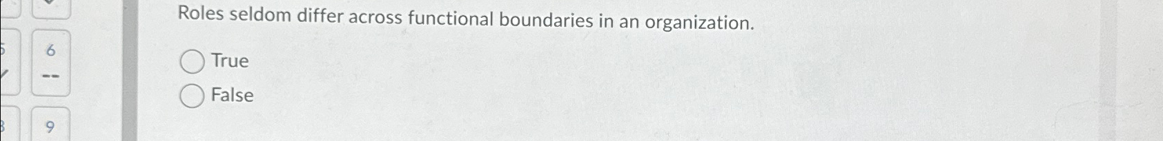Solved Roles seldom differ across functional boundaries in | Chegg.com