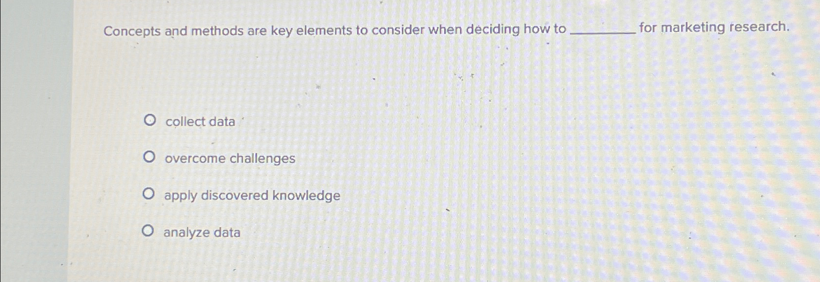 Solved Concepts and methods are key elements to consider | Chegg.com