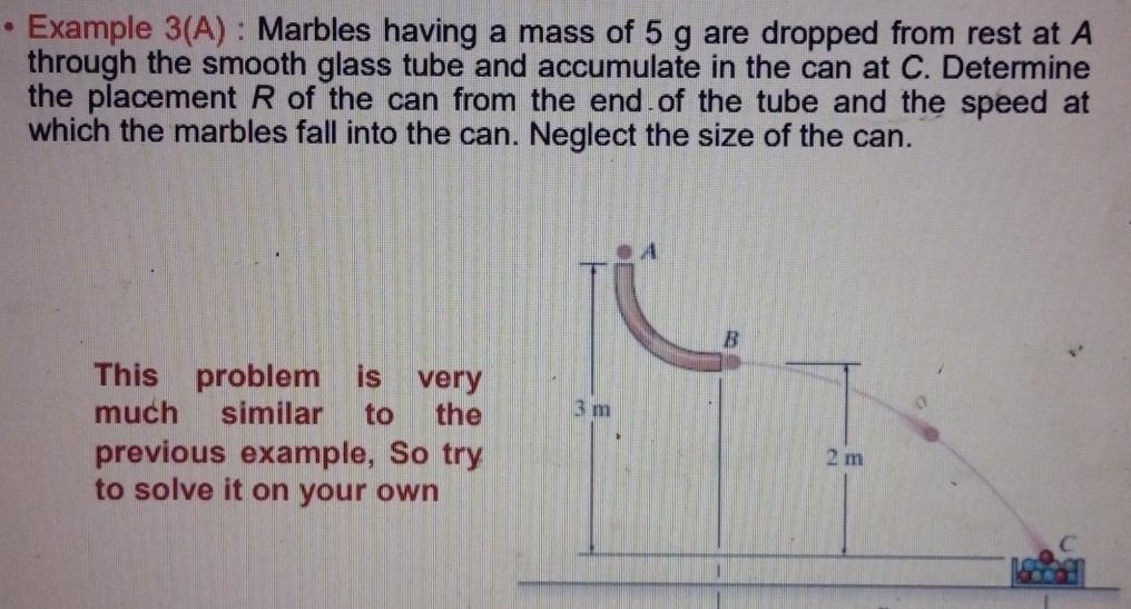 Solved Example 3(A): Marbles having a mass of 5 g are | Chegg.com