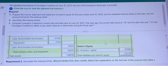 \r\n\r\nAdjusted Trual Balonce\r\n\r\nAdjusted Trial | Chegg.com