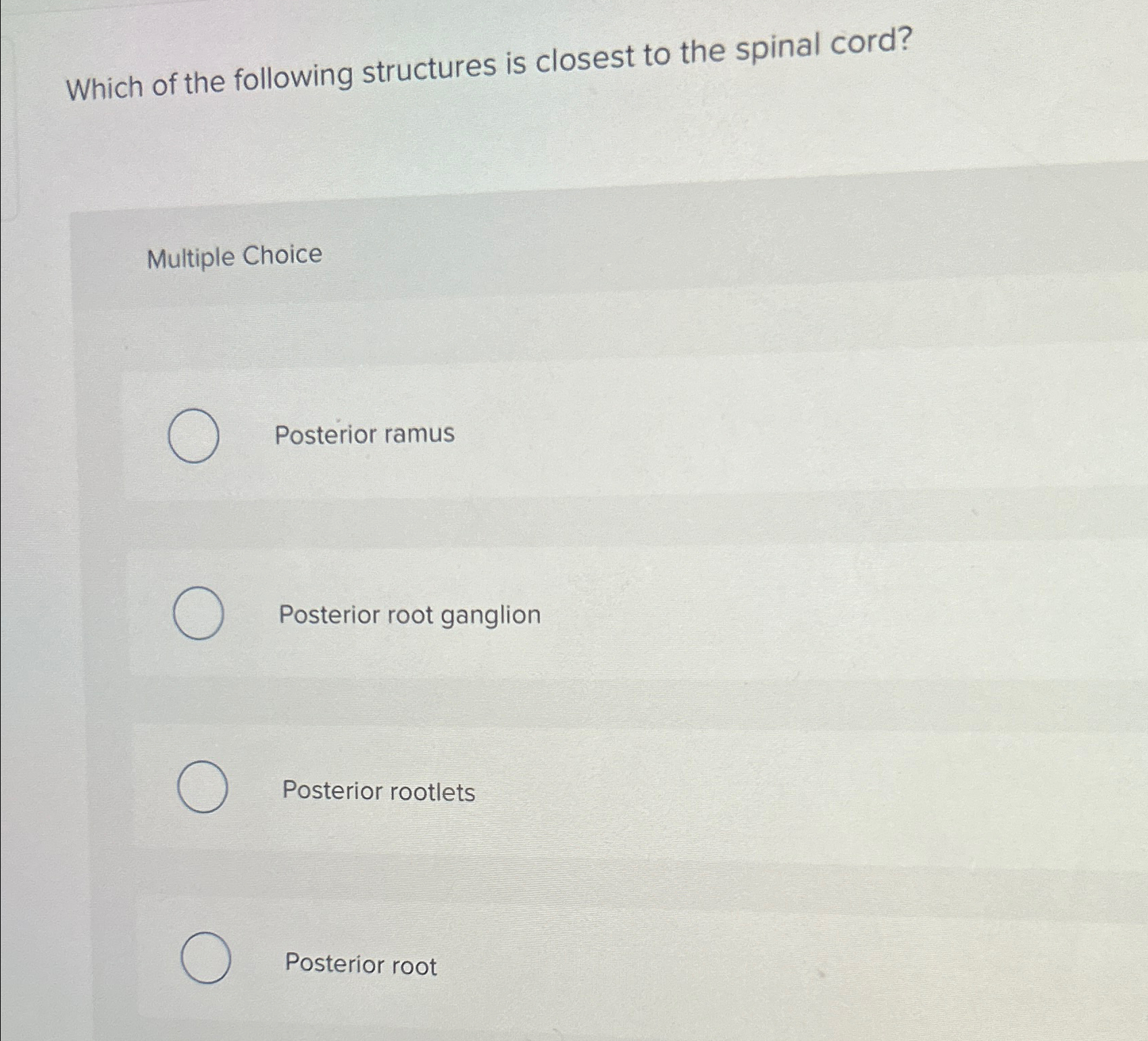 Solved Which of the following structures is closest to the | Chegg.com