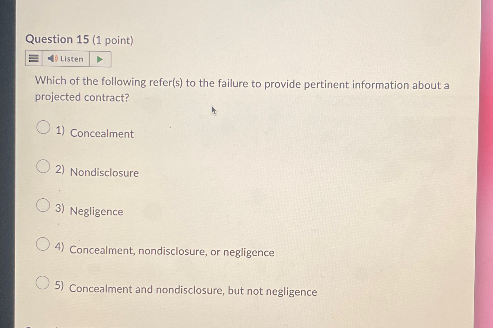 Solved Question 15 (1 ﻿point)Which of the following refer(s) | Chegg.com