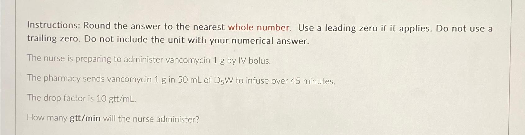 Solved Instructions: Round the answer to the nearest whole | Chegg.com