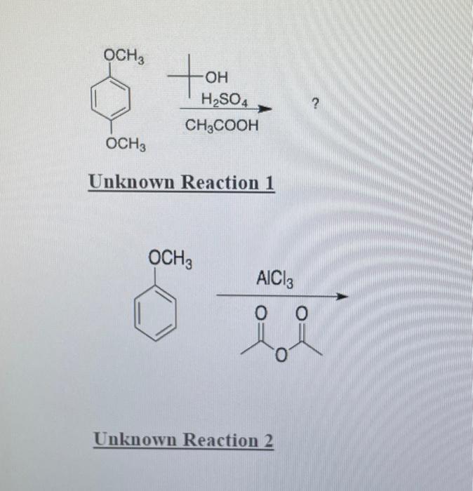 Solved ? Unknown Reaction 1 Unknown Reaction 2 | Chegg.com