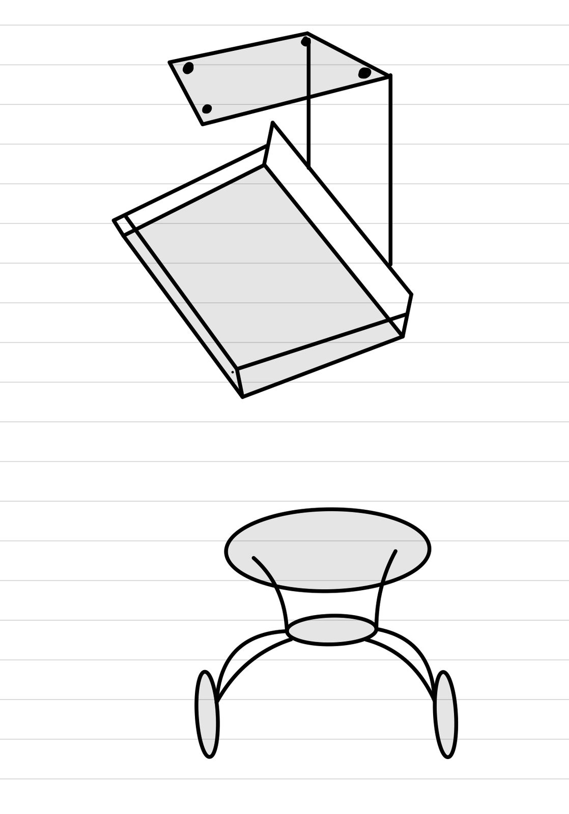 Draw both of them in inventor ( 3D sketch) | Chegg.com