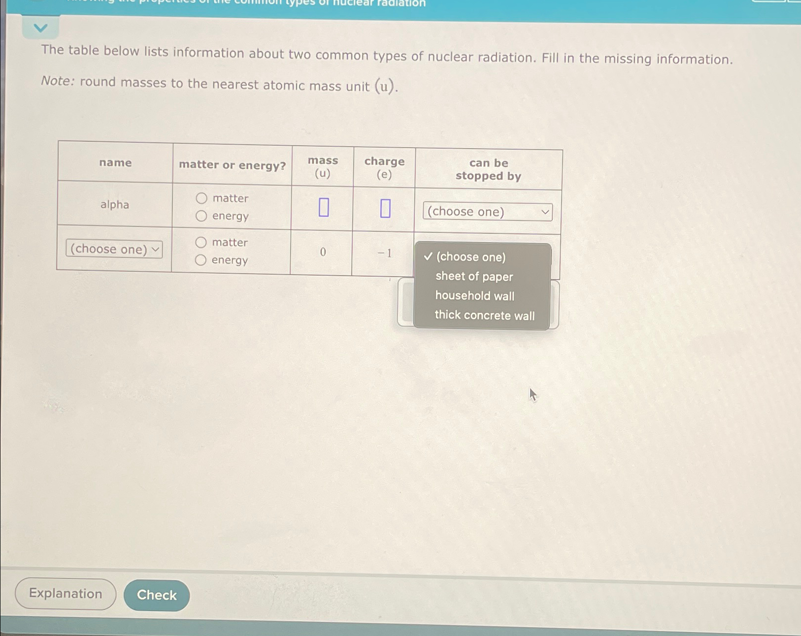 Solved The table below lists information about two common | Chegg.com