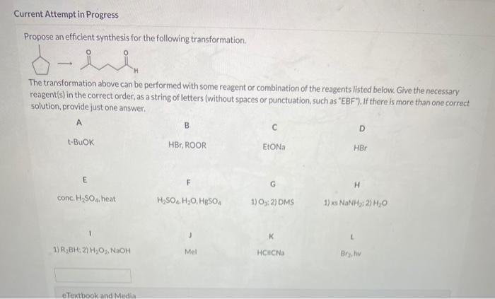 Solved X Incorrect Propose an efficient synthesis for the | Chegg.com