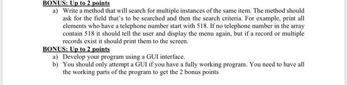 Solved Student learning outcomes: 1. Use searching, sorting, | Chegg.com