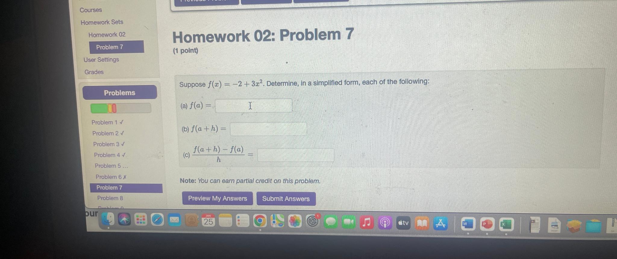 Solved CoursesHomework SetsHomework 02Problem 7User | Chegg.com
