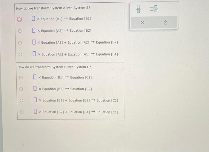 Solved Consider The Following Three Systems Of Linear