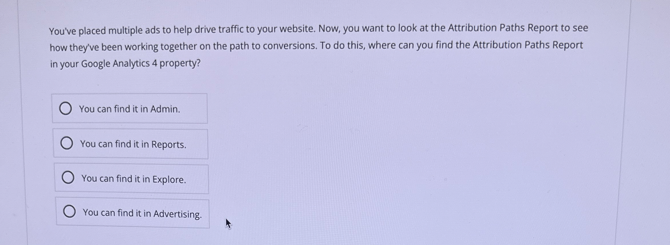Solved You've placed multiple ads to help drive traffic to | Chegg.com