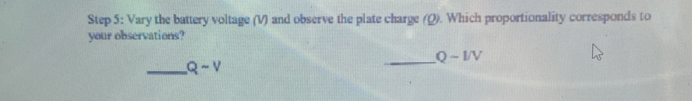 Solved Step 5: Vary the battery voltage ) ﻿and observe the | Chegg.com