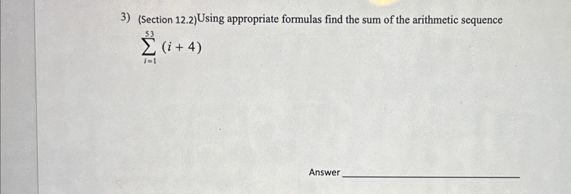 Solved (Section 12.2) ﻿Using appropriate formulas find the | Chegg.com