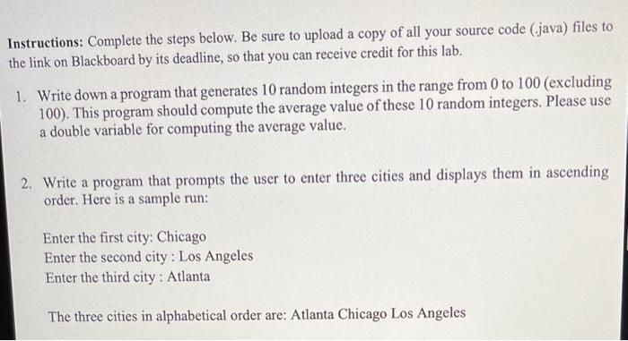 Solved 1 Write Down A Program That Generates 10 Random 6468