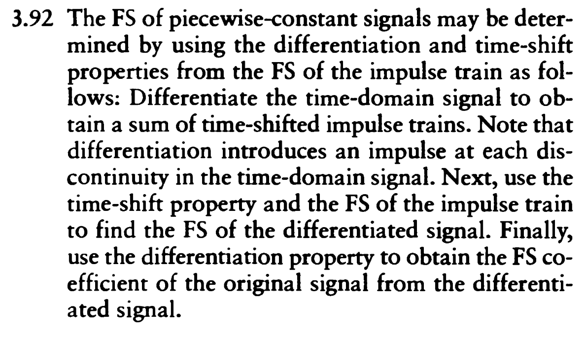 Solved The FS of piecewise-constant signals may be | Chegg.com