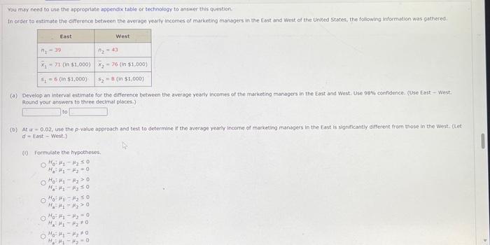 Solved Vou myy need to tise the appropriate appendix table | Chegg.com