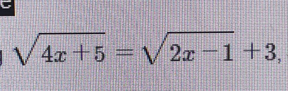 Solved 4x+52=2x-12+3 | Chegg.com