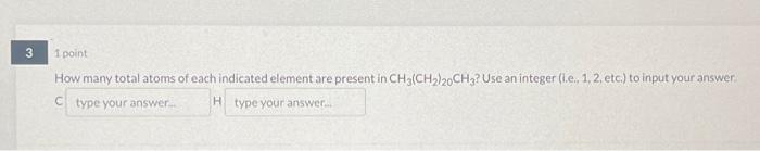 Solved How many total atoms of each indicated element are | Chegg.com