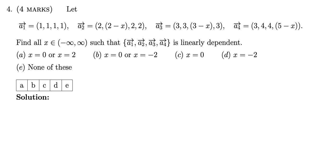 Solved (4 ﻿MARKs) | Chegg.com