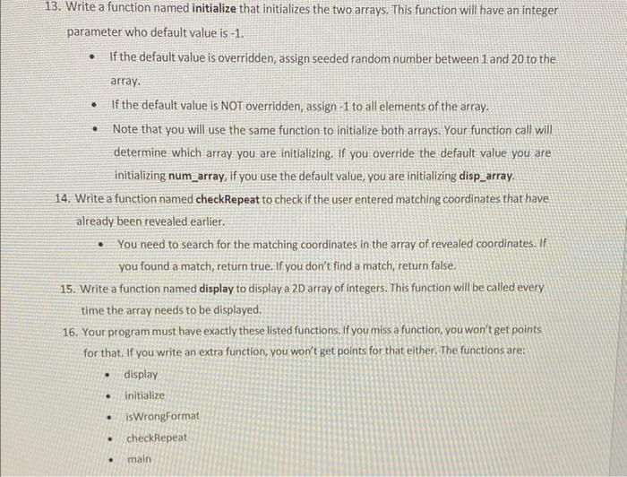 Solved 1. Declare two global integer constants for rows and | Chegg.com