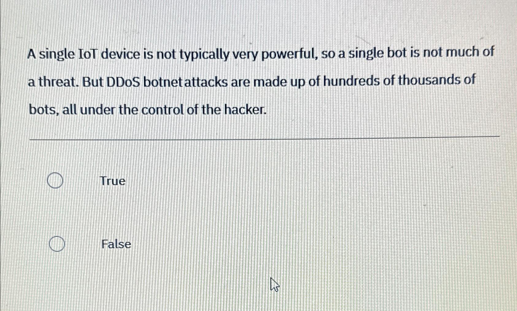 Solved A single IoT device is not typically very powerful, | Chegg.com