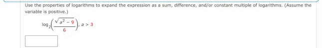 Solved Use the properties of logarithms to expand the | Chegg.com