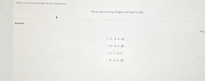 Solved Select a counterexample to the statement. The product | Chegg.com